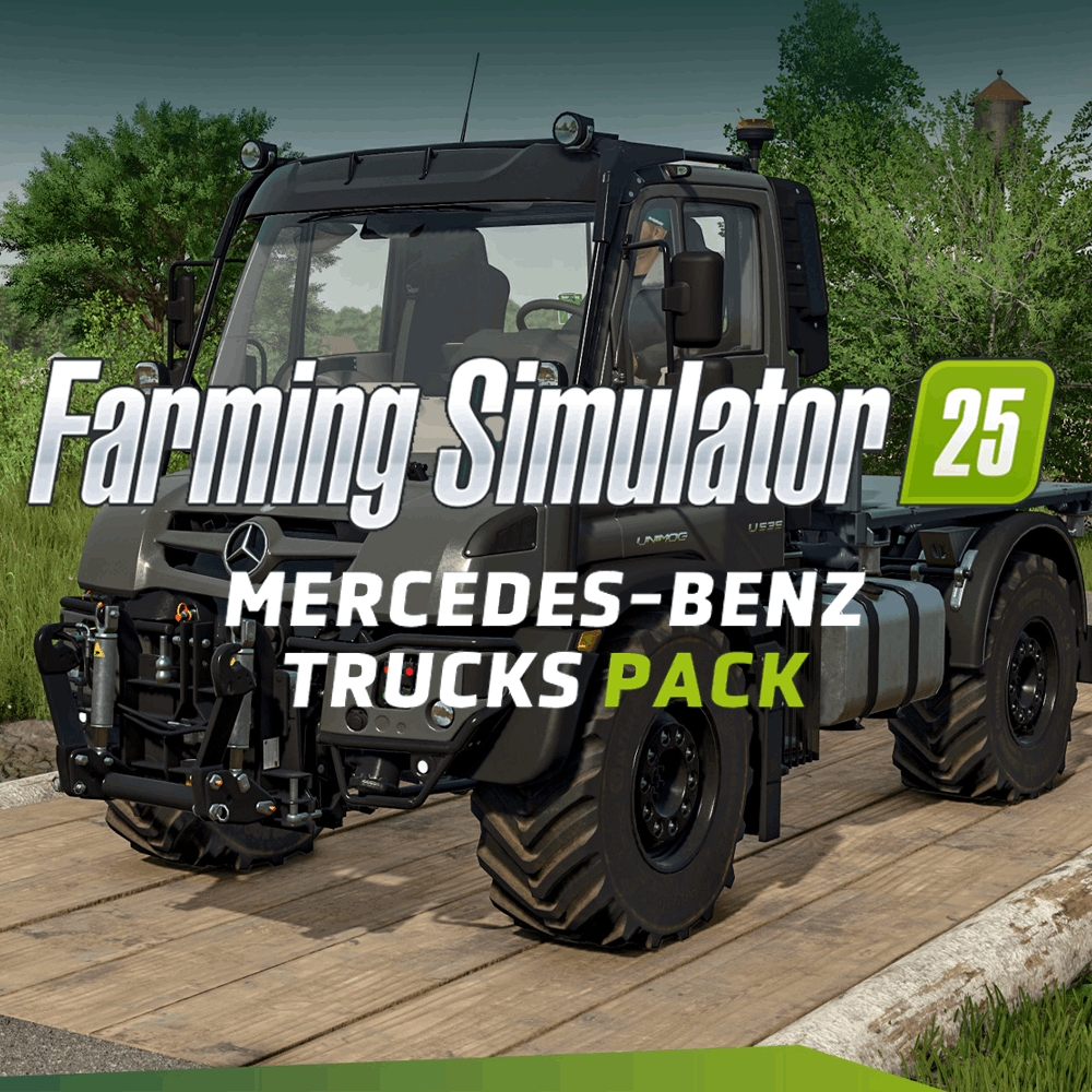 Купить Farming Simulator 25 - Mercedes-Benz Trucks Pack со скидкой в интернет магазине IGM.GG
